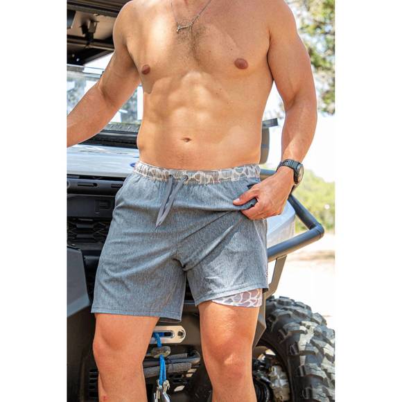 BURLEBO | Shorts | New Burlebo Athletic Shorts In Grizzly Grey Deer ...